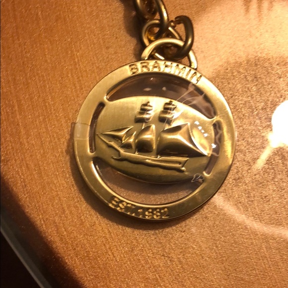 Brahmin | Accessories | Brahmin Signature Heritage Medallion Keychain ...